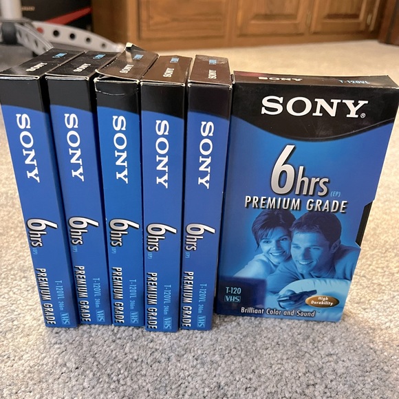 Sony | Other | Sony T2 Premium Grade Vhs Tapes Unused | Poshmark